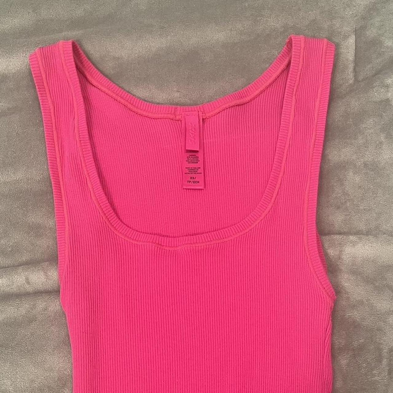 Skims Women's Pink Vest | Depop