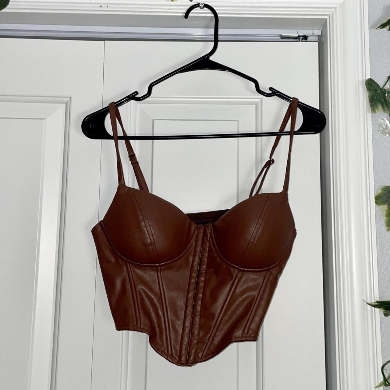 Say What? Women's Brown Corset | Depop