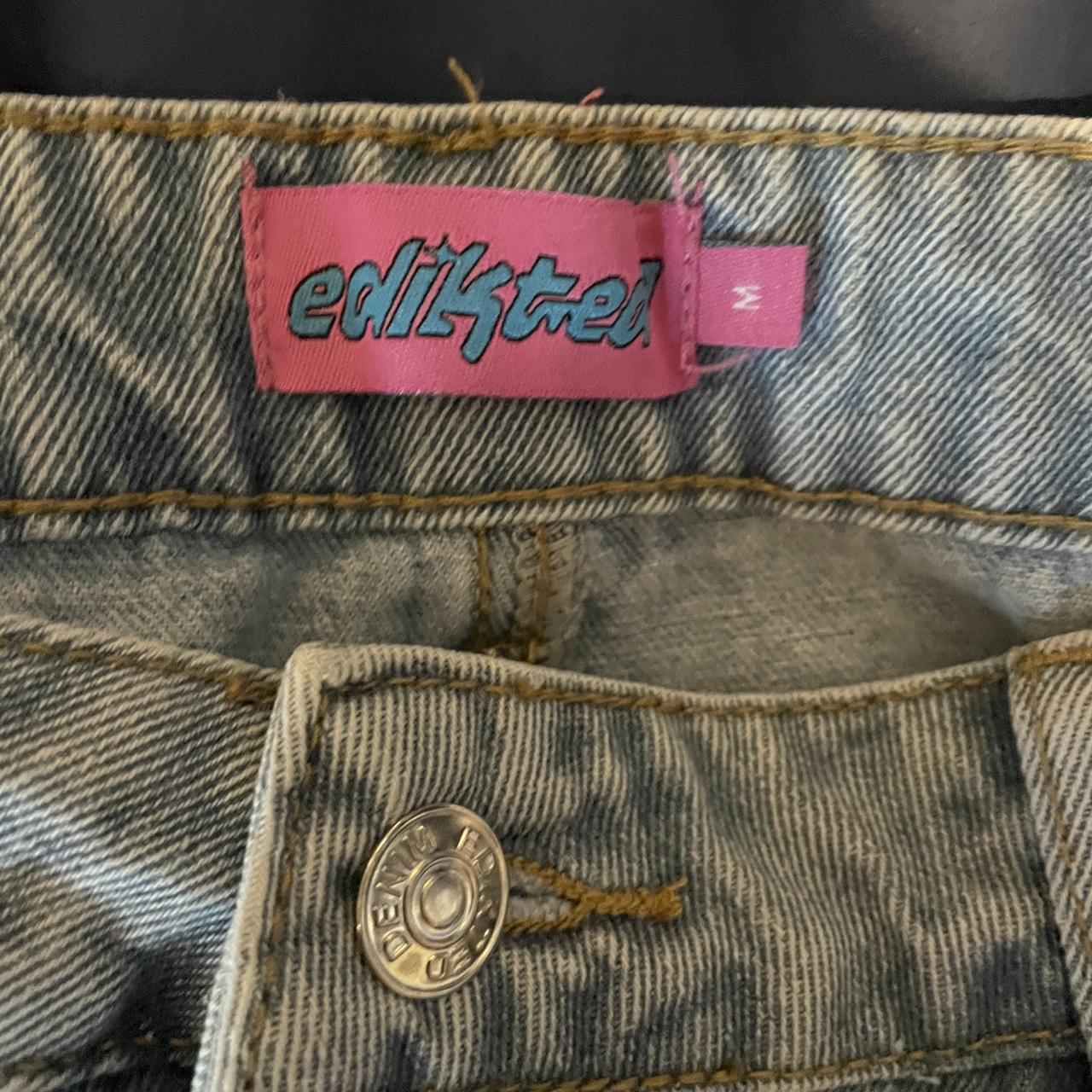 edikted low rise jeans size medium - only worn to... - Depop