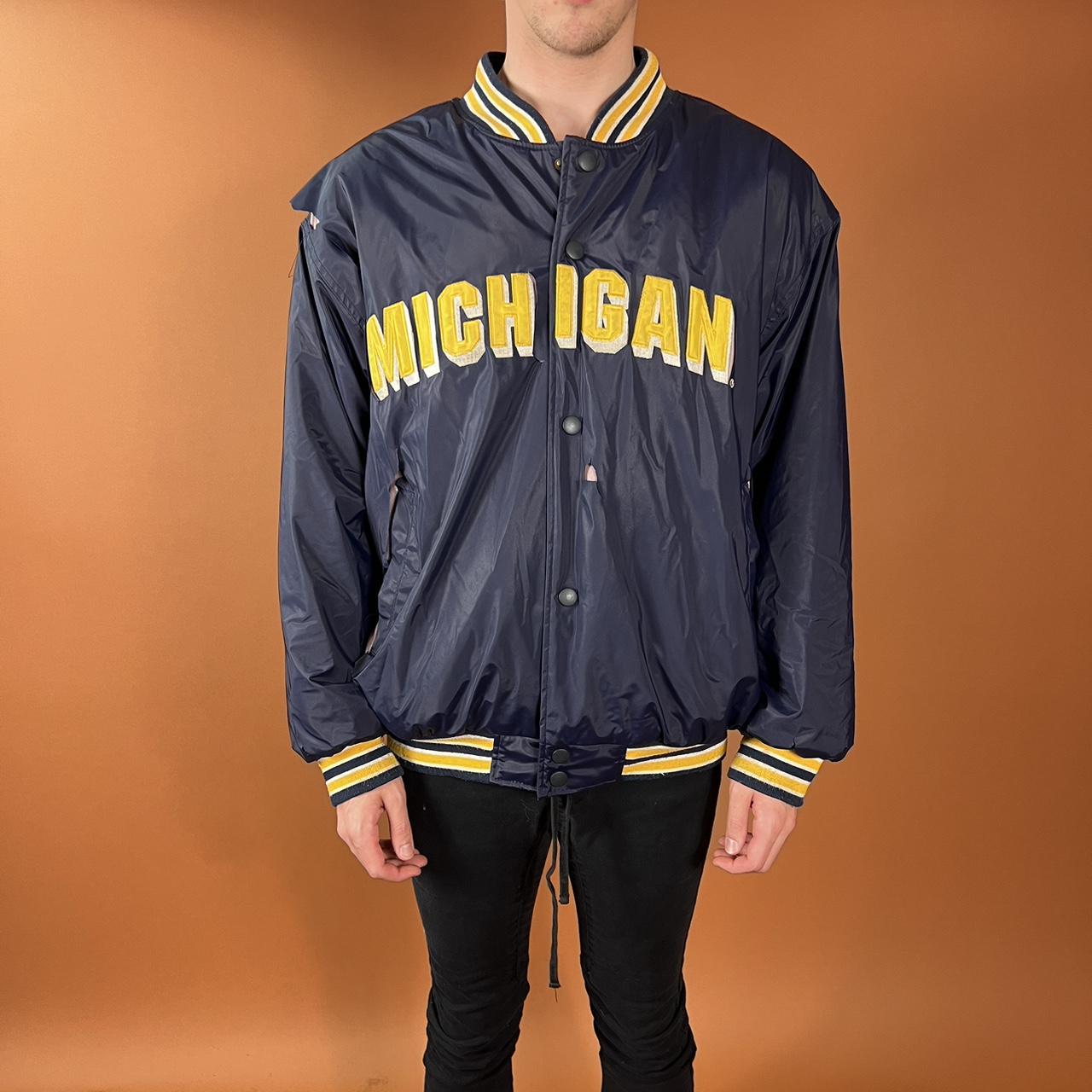 Vintage UofM Varsity Jacket *Multiple Rips* Model:... - Depop