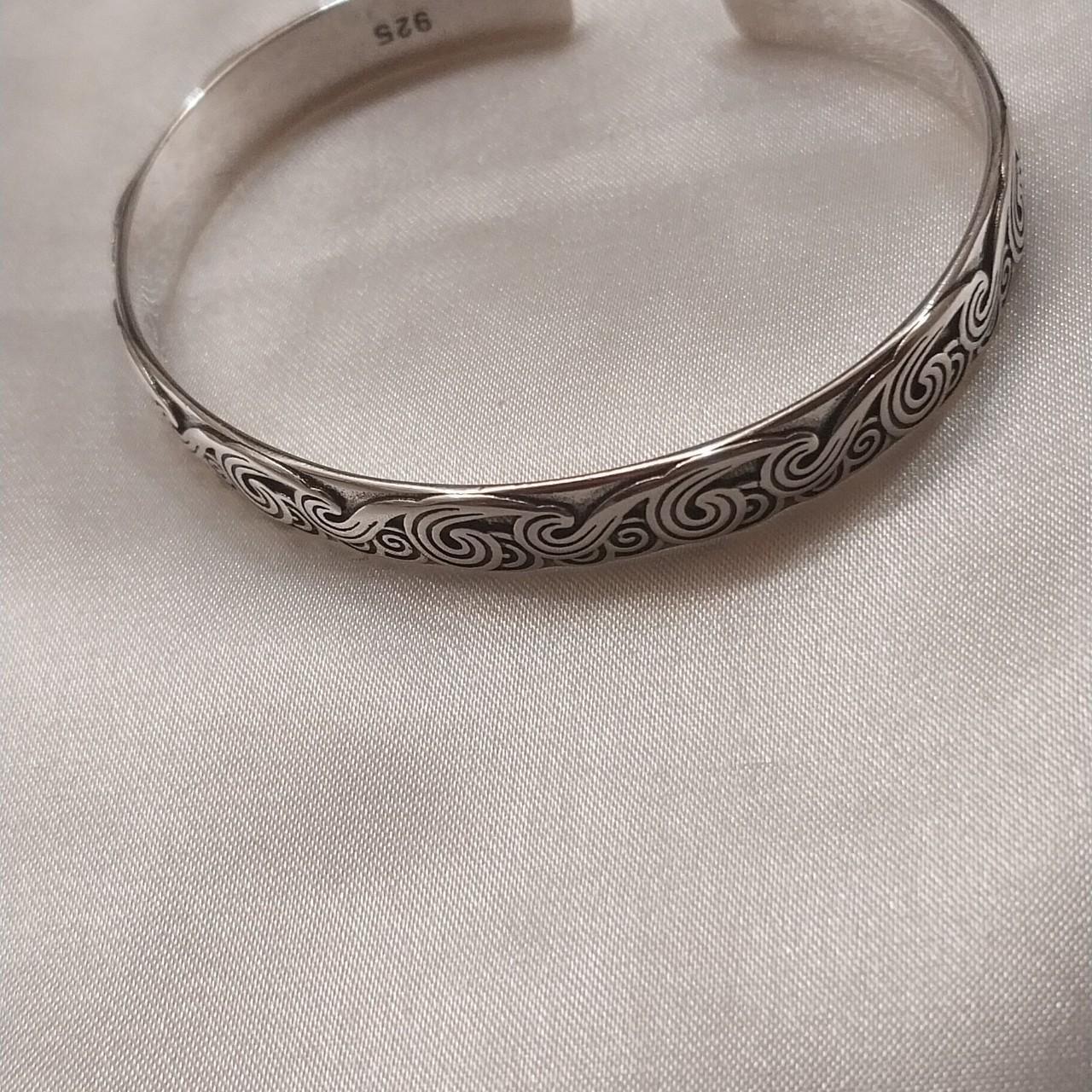 Sterling Silver 925 Vintage Bracelet for women #925... - Depop