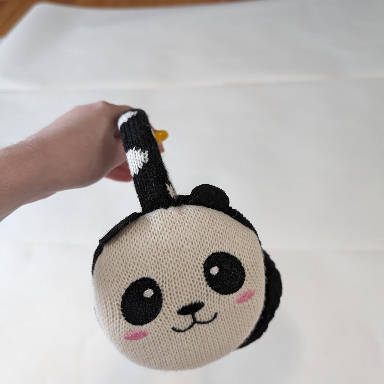 Kawaii panda earmuffs Lightly used Slots in the... - Depop