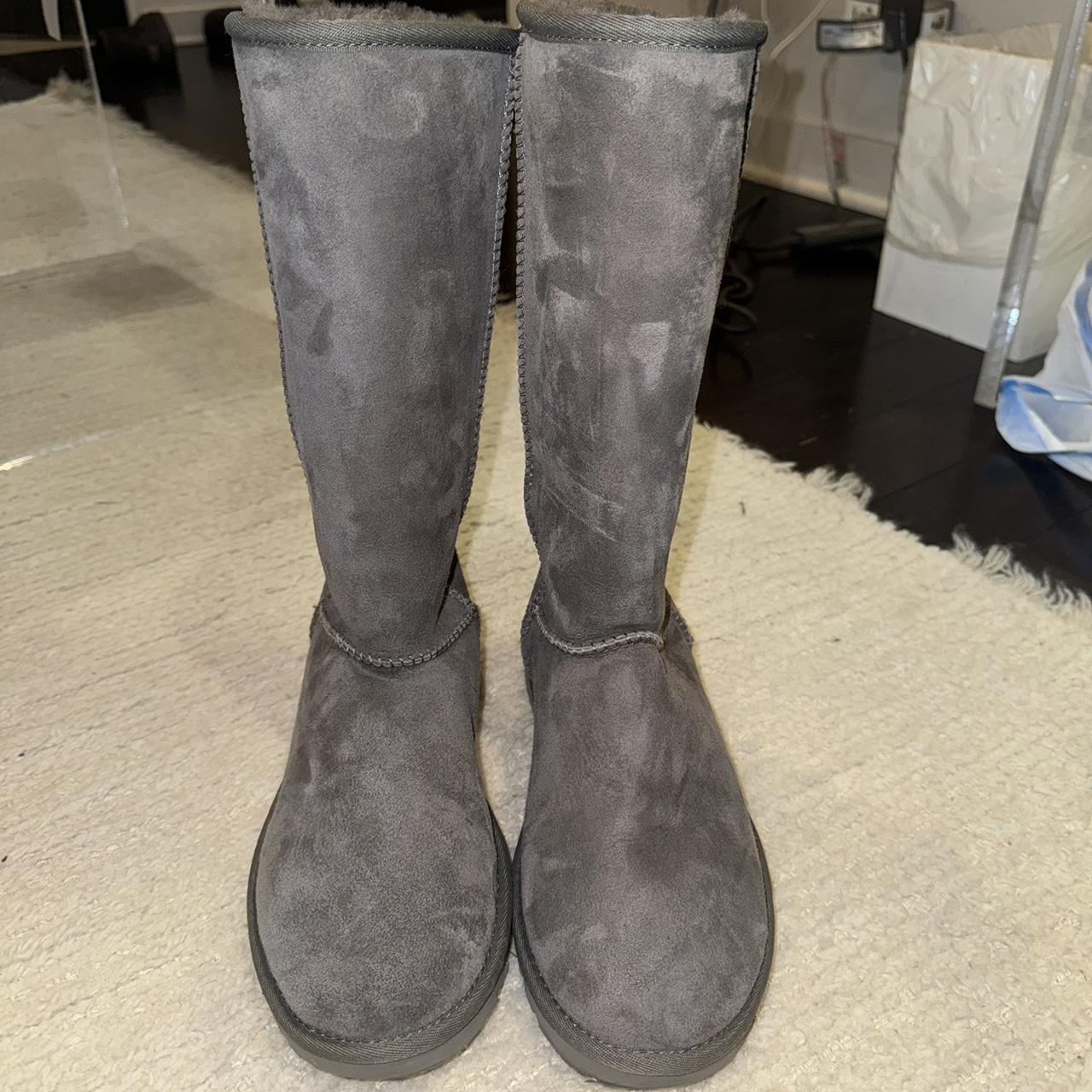 Grey Tall Ugg Boots Never Worn Depop