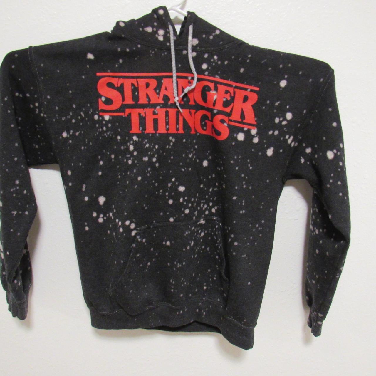 Stranger Things Hot Topic Bleach Splatter Men's... - Depop