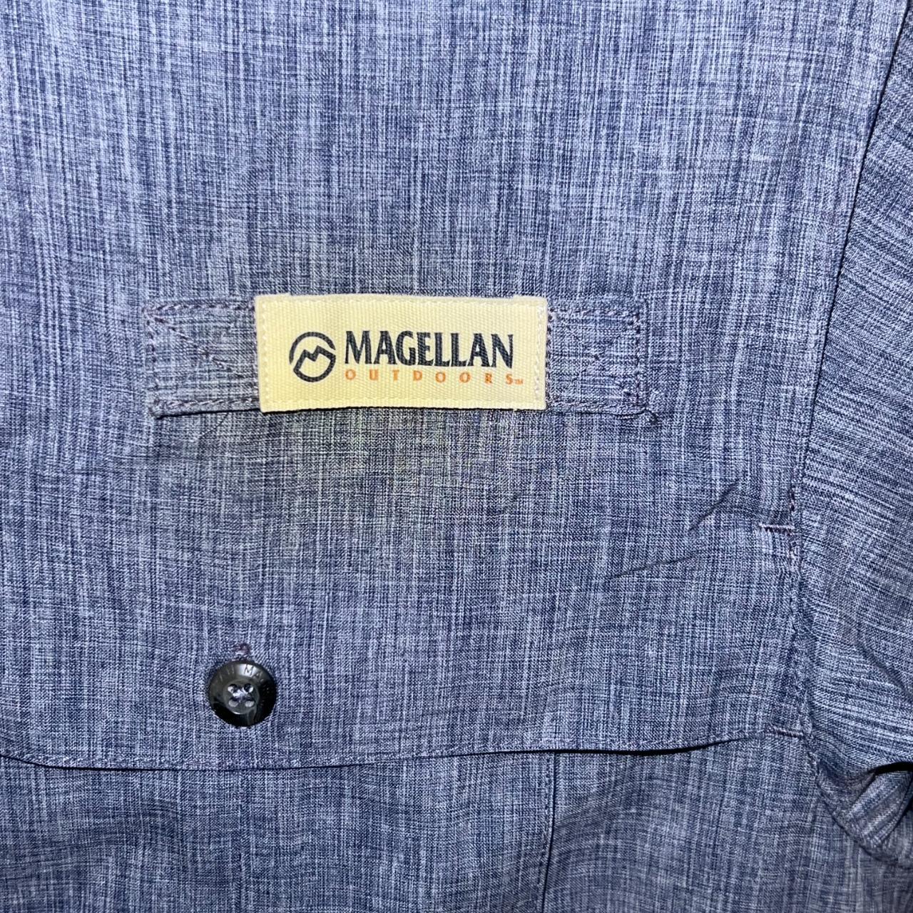 Magellan Outdoors Moisture Wick Fish Gear Blue Short... | Depop