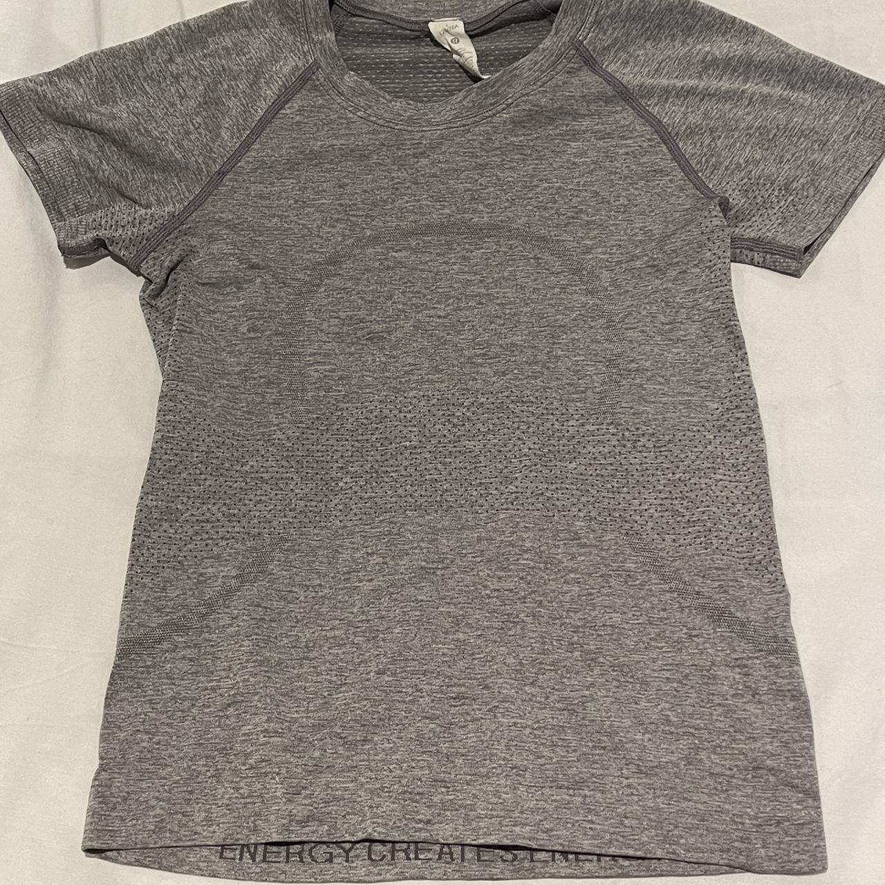 Lululemon grey swiftly tech shirt size... | Depop