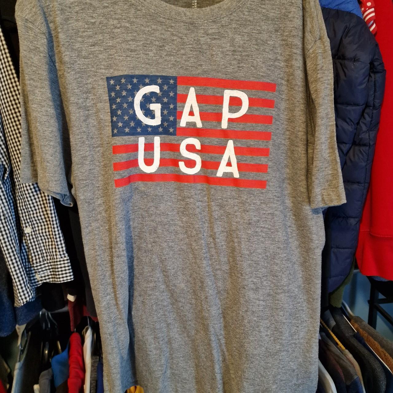 Mens GAP USA grey t-shirt Worn a few times, in... - Depop