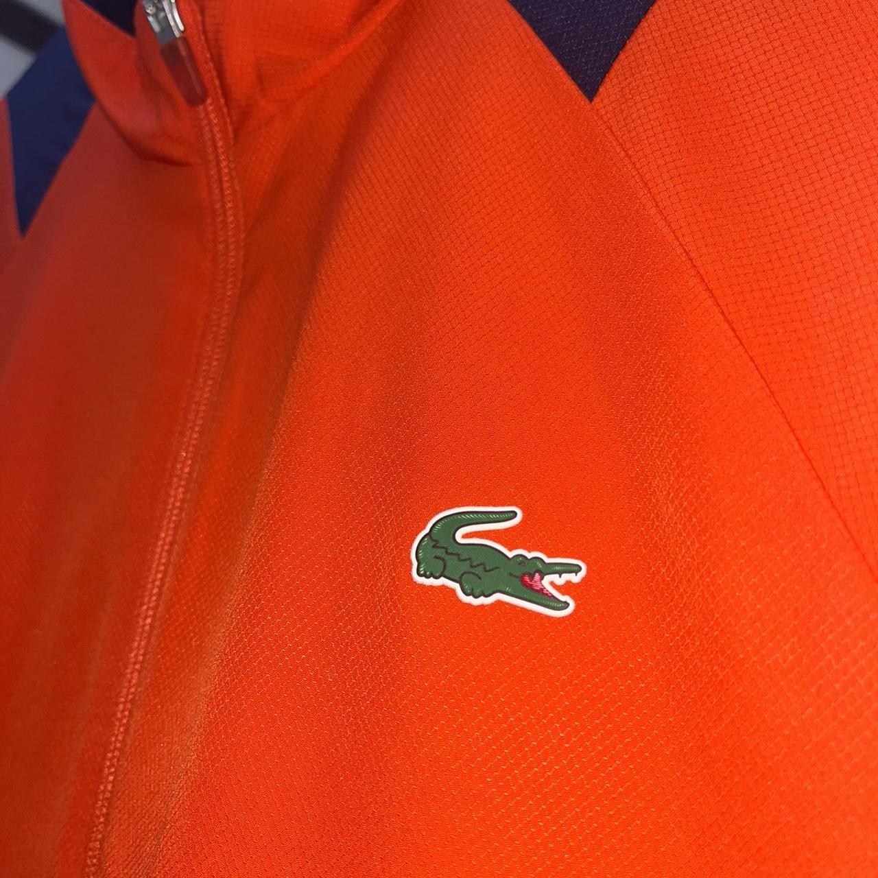 Lacoste Men's Red and Navy Jumpsuit | Depop