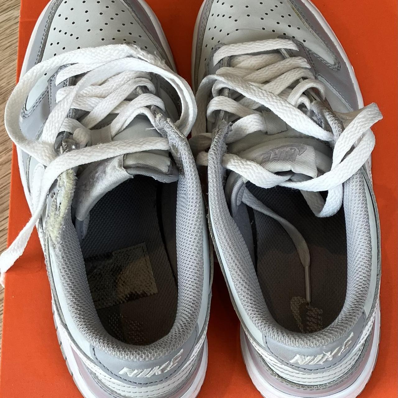 Cloud grey and white low dunks - Depop
