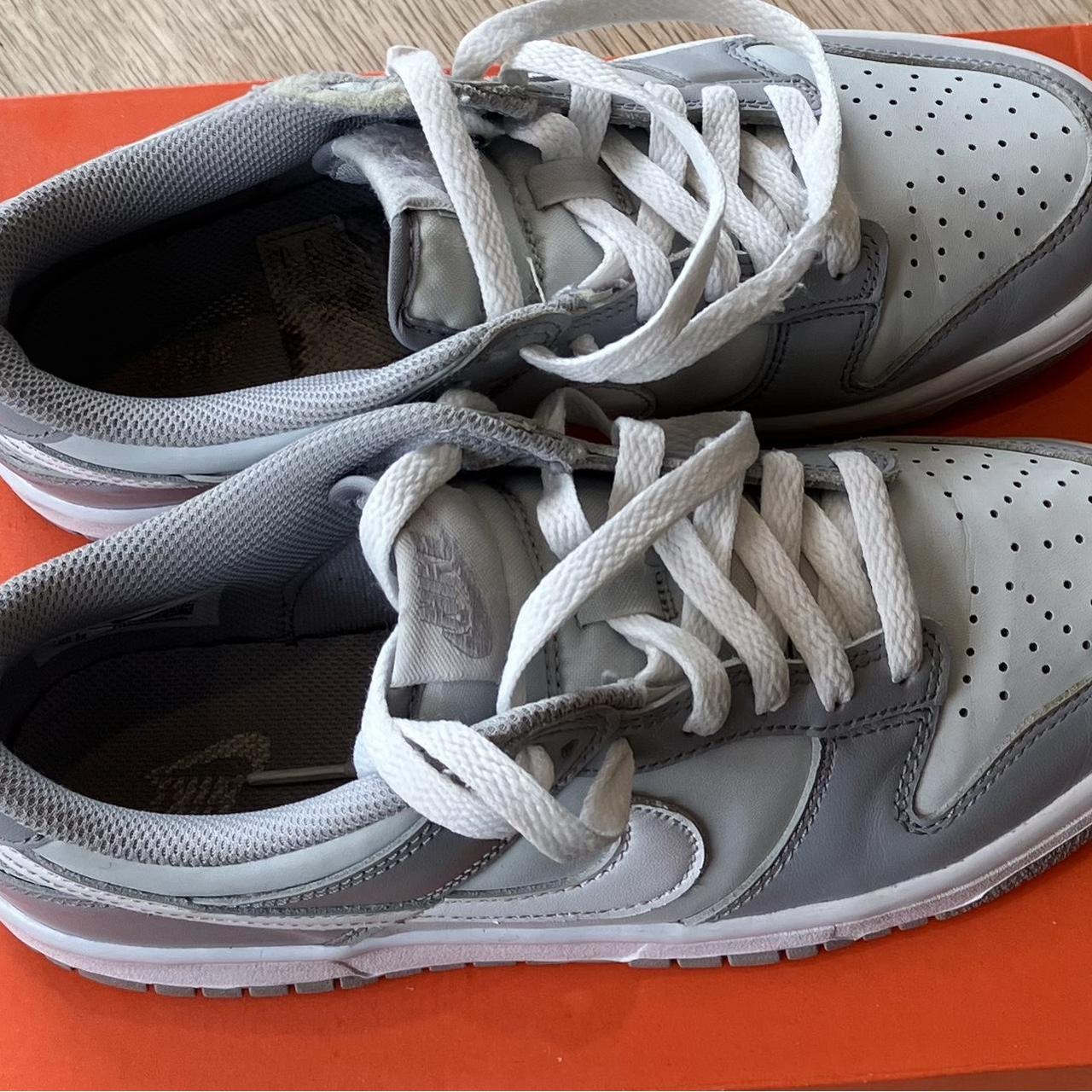 Cloud grey and white low dunks - Depop