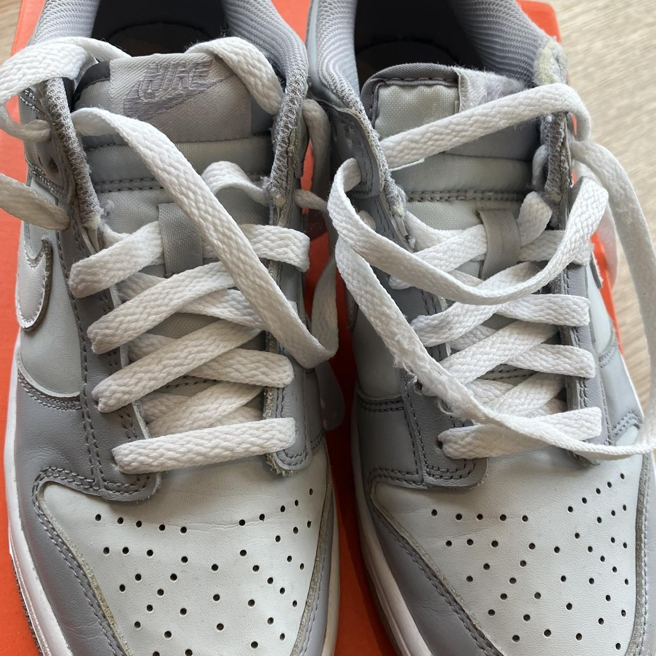 Cloud grey and white low dunks - Depop