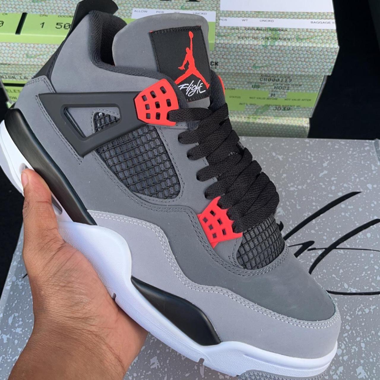 Jordan 4 Infrared 🔥‼️ All Sizes Available 🤙🏾 📥 DM Us... - Depop
