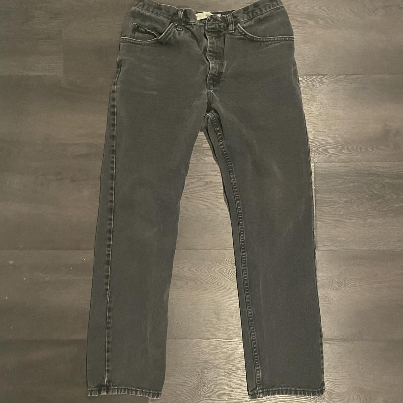 Vintage Style black Lee Jeans Color: Black Size:... - Depop