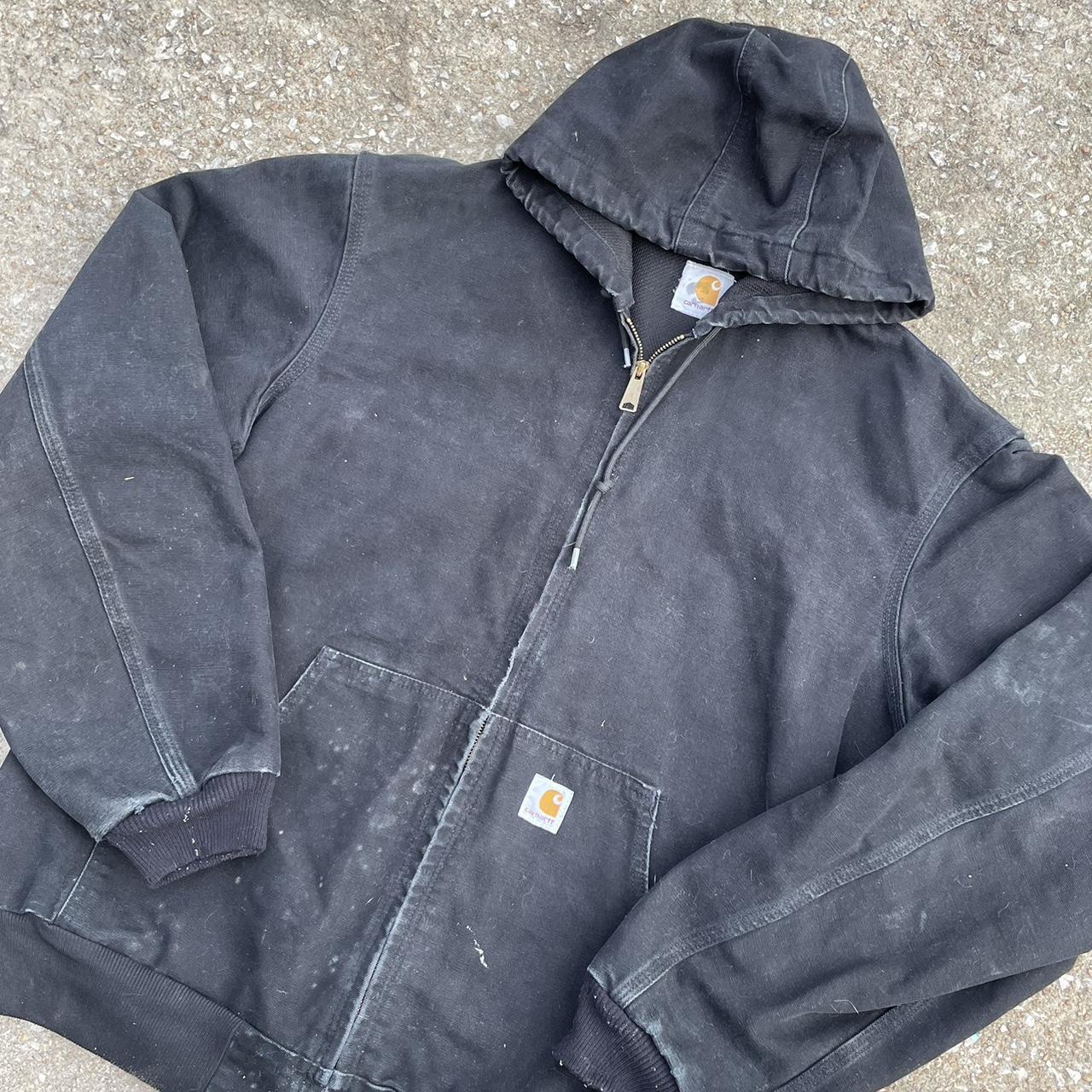 Vintage 90s carhartt Detroit j130 jacket Nice faded... | Depop