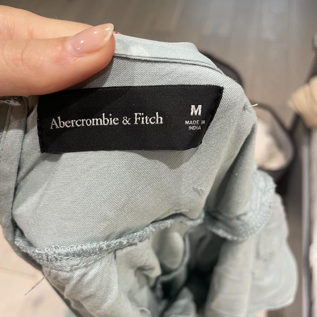 Abercrombie & Fitch Plunge Babydoll Dress Open tie... - Depop