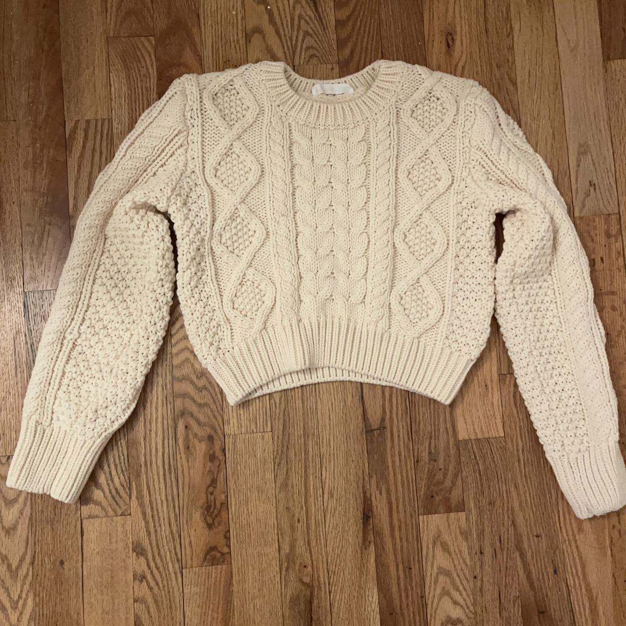 Rory Gilmore Cropped Sweater - super cute cream... - Depop