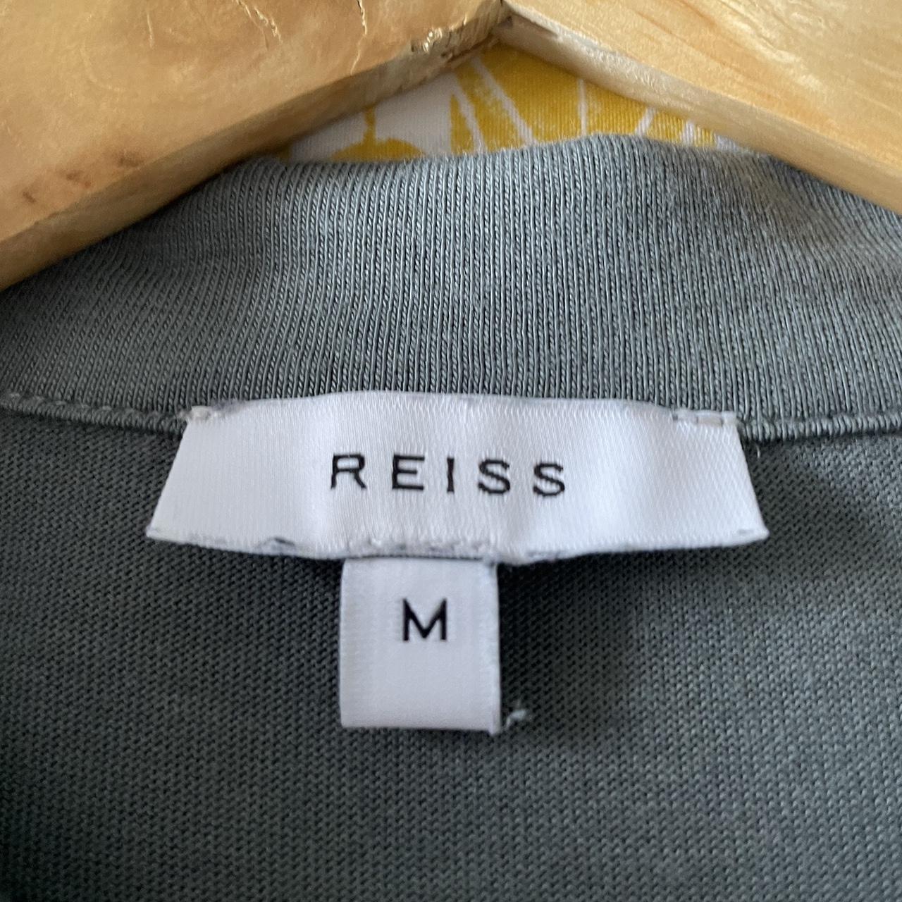 Reiss polo with zip Teal like... - Depop