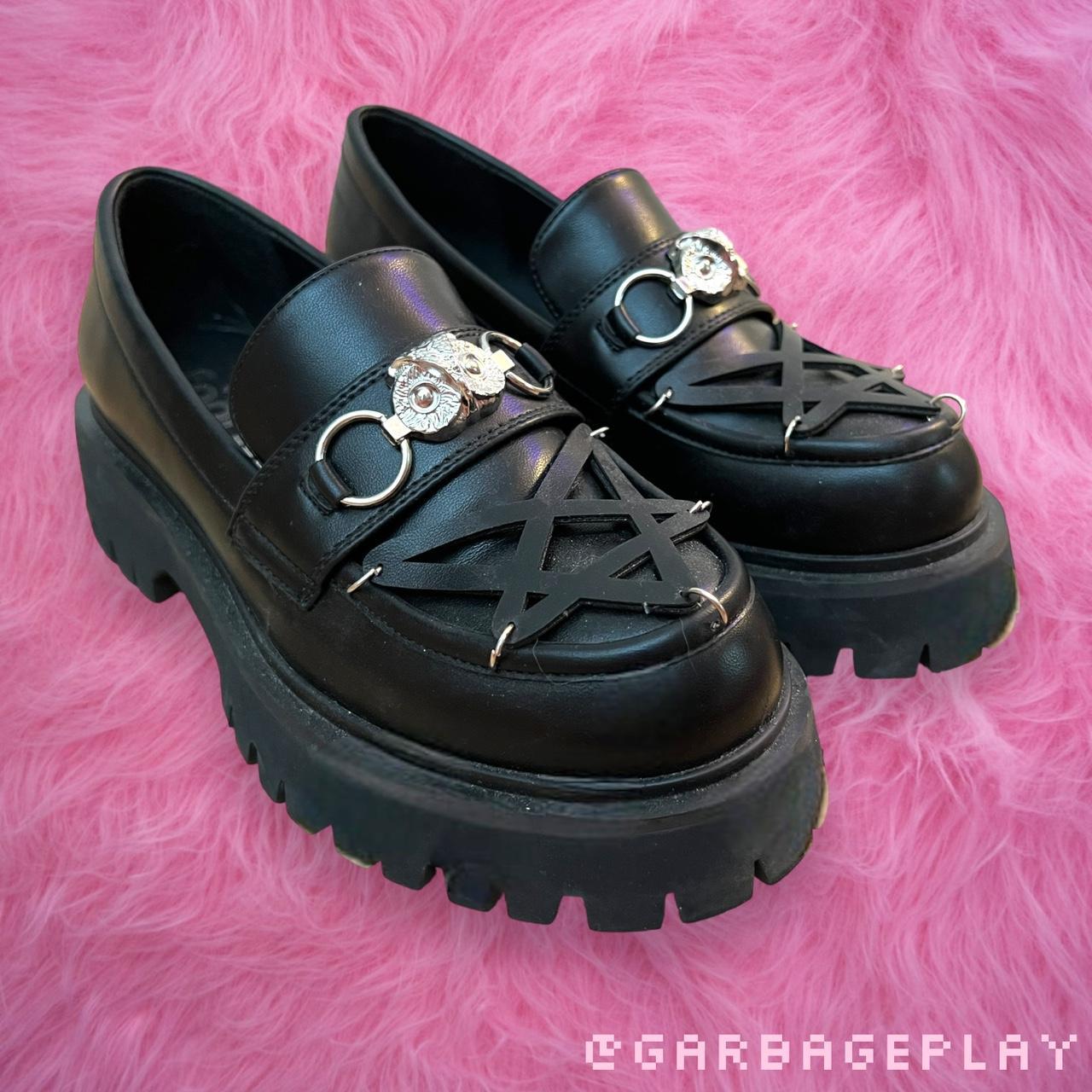 Koi Footwear Silent Dusk Owl Pentagram Loafers -... - Depop