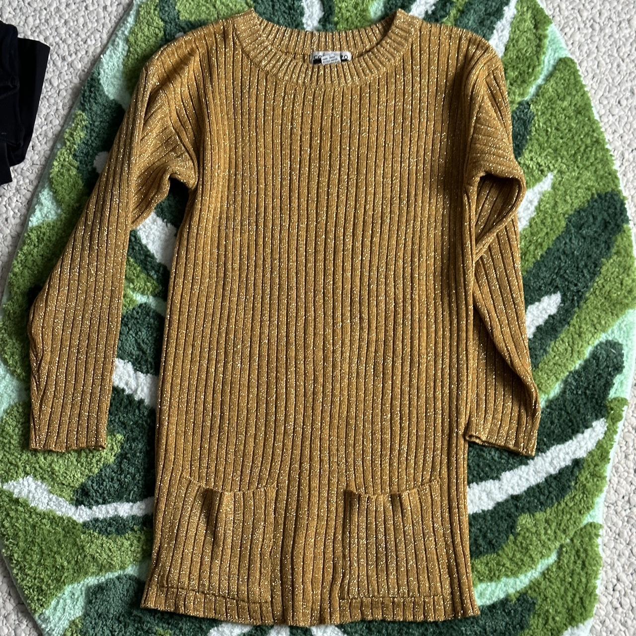 Size Small Gold Glitter Long Sweater ⭐️ Brand... - Depop