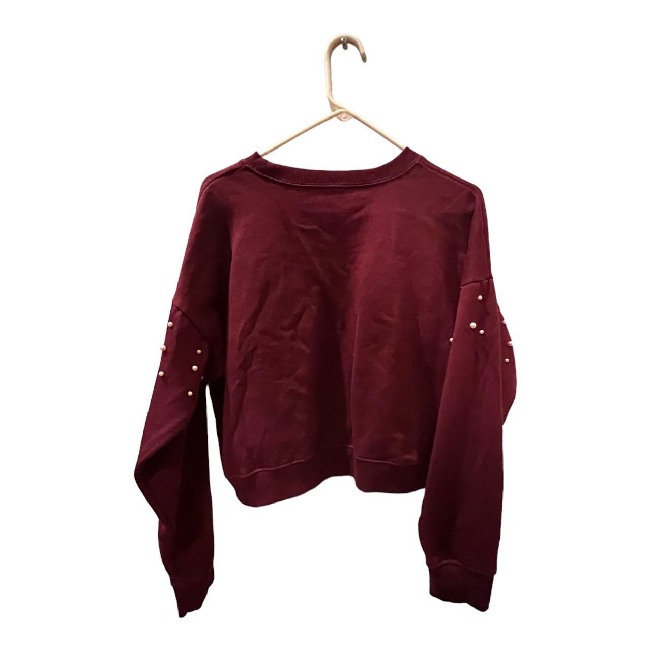 Cute Red Crop Top Crewneck Even Though The Size Is Depop
