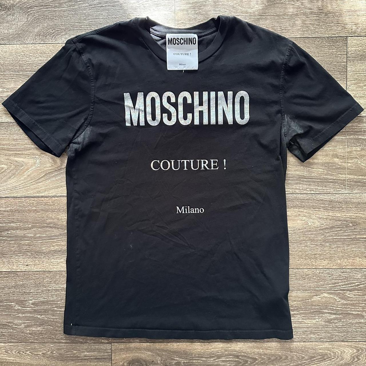Moschino tshirt • Basic black Moschino tshirt in... - Depop