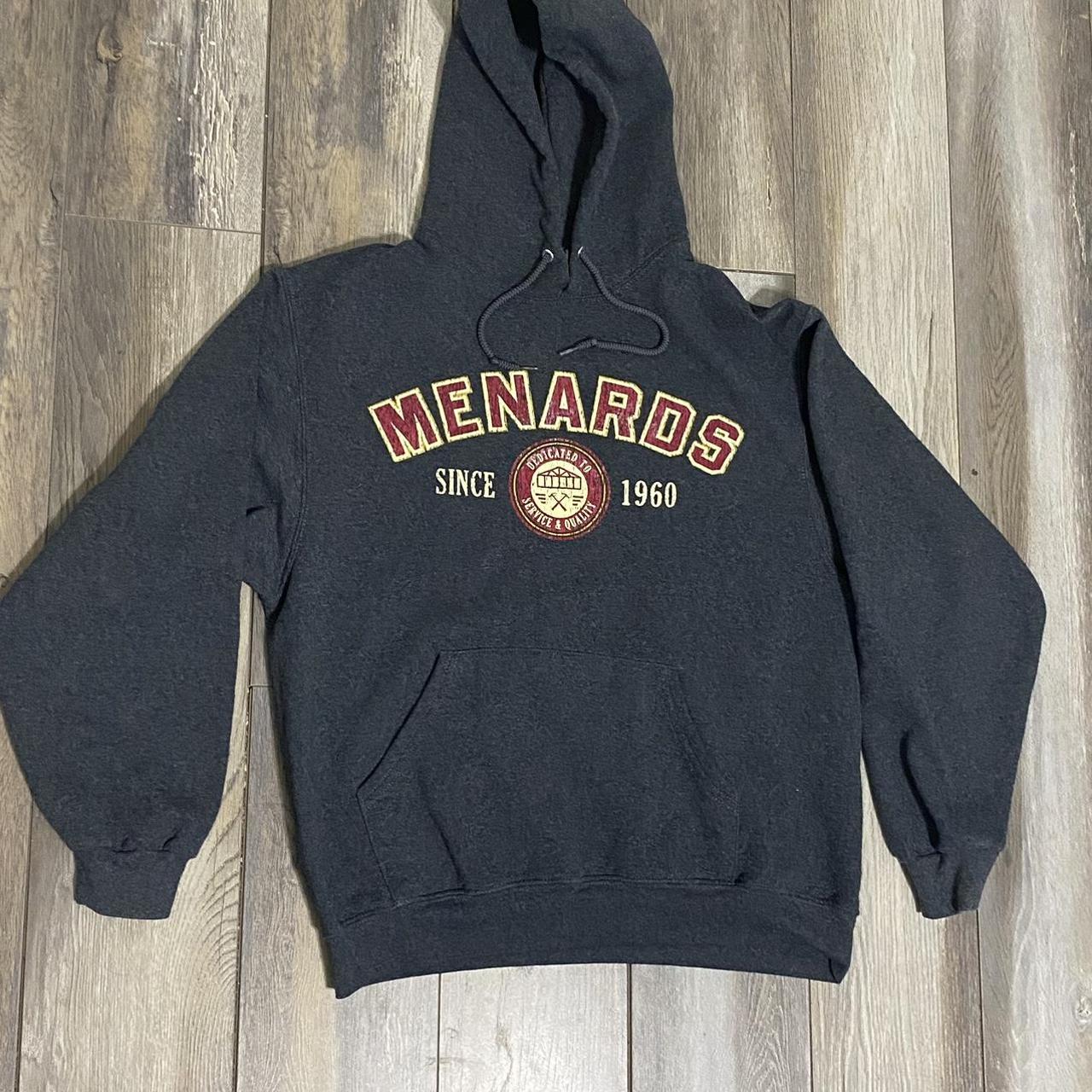 jerzees x blend graphic menards hoodie - Depop
