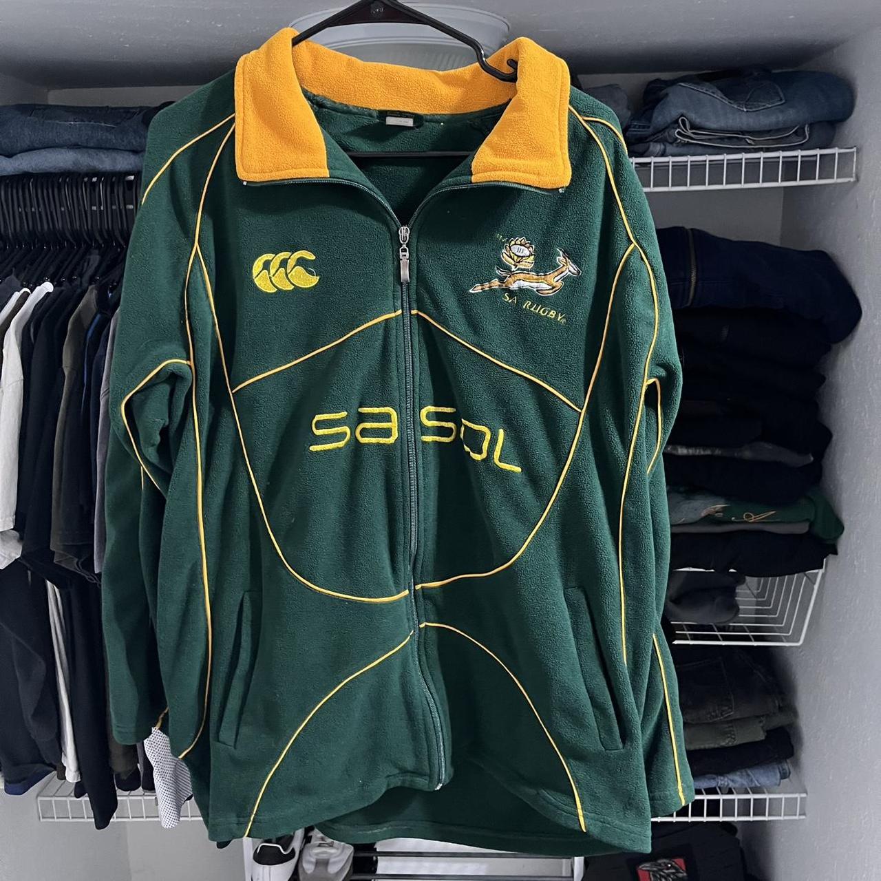 vintage 90s South African rugby jacket #rugby... - Depop