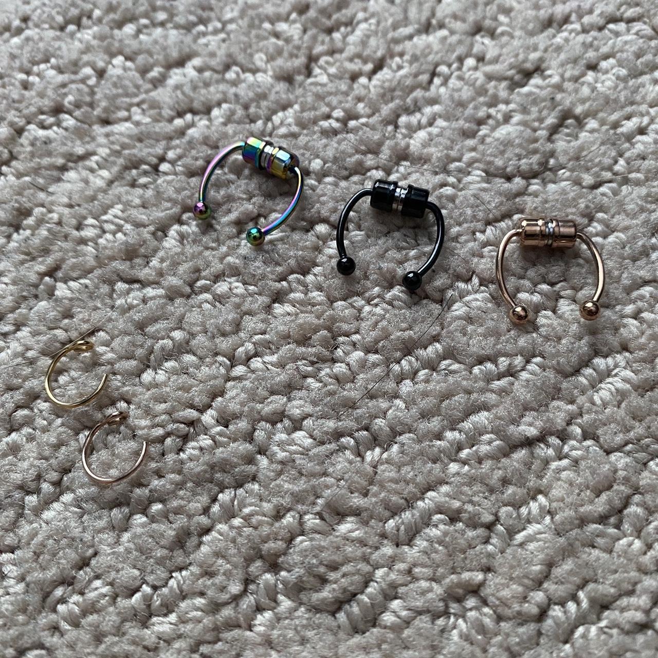 Magnetic Septum piercings and Removable Nose Rings - Depop