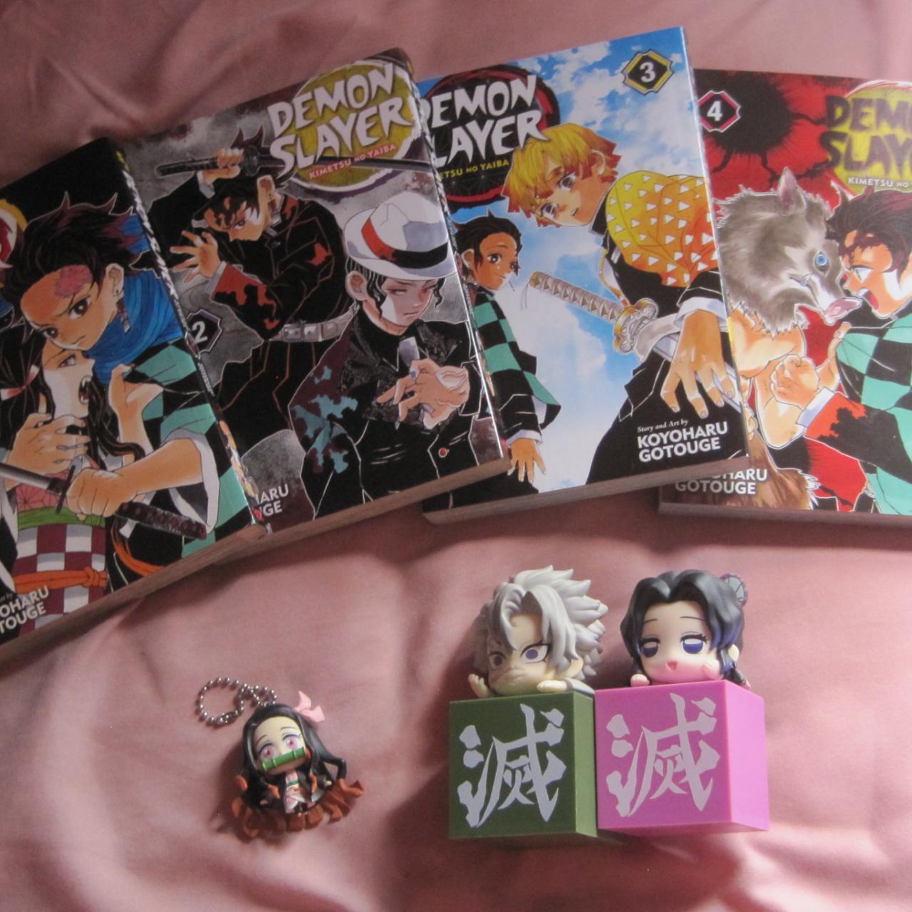 Demon slayer / kny bundle ( manga, keychain,... | Depop