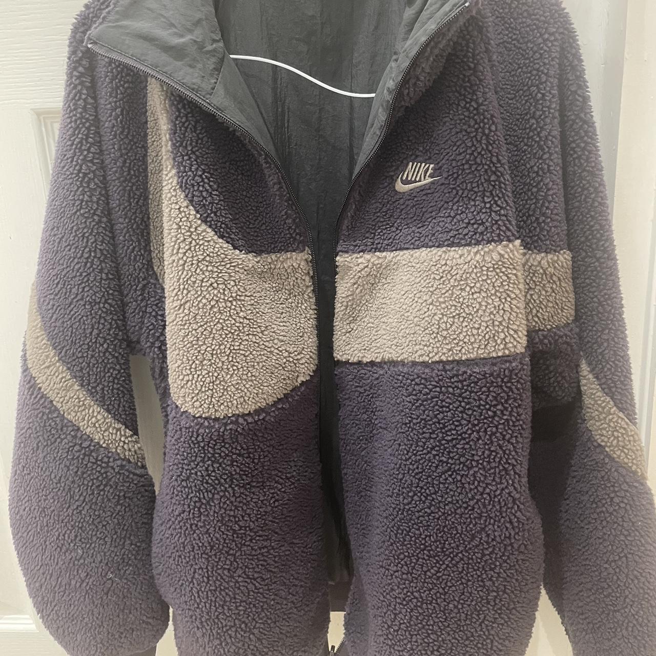 nike reversible boa fleece jacket #nike #reversible... - Depop