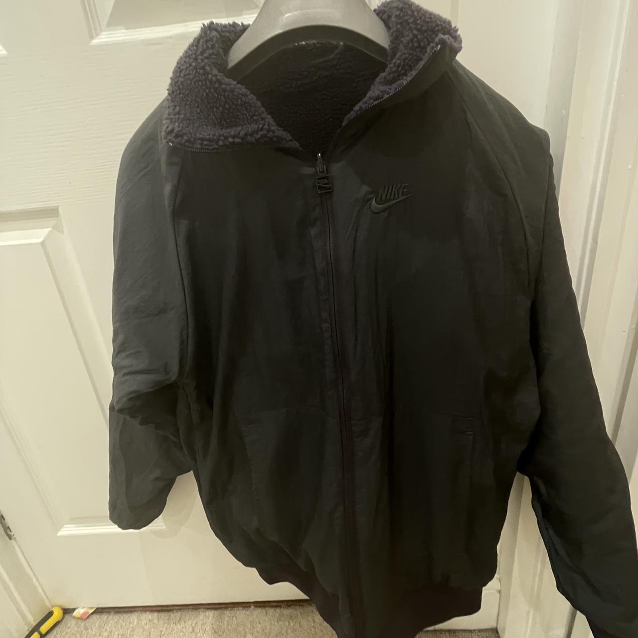 nike reversible boa fleece jacket #nike #reversible... - Depop