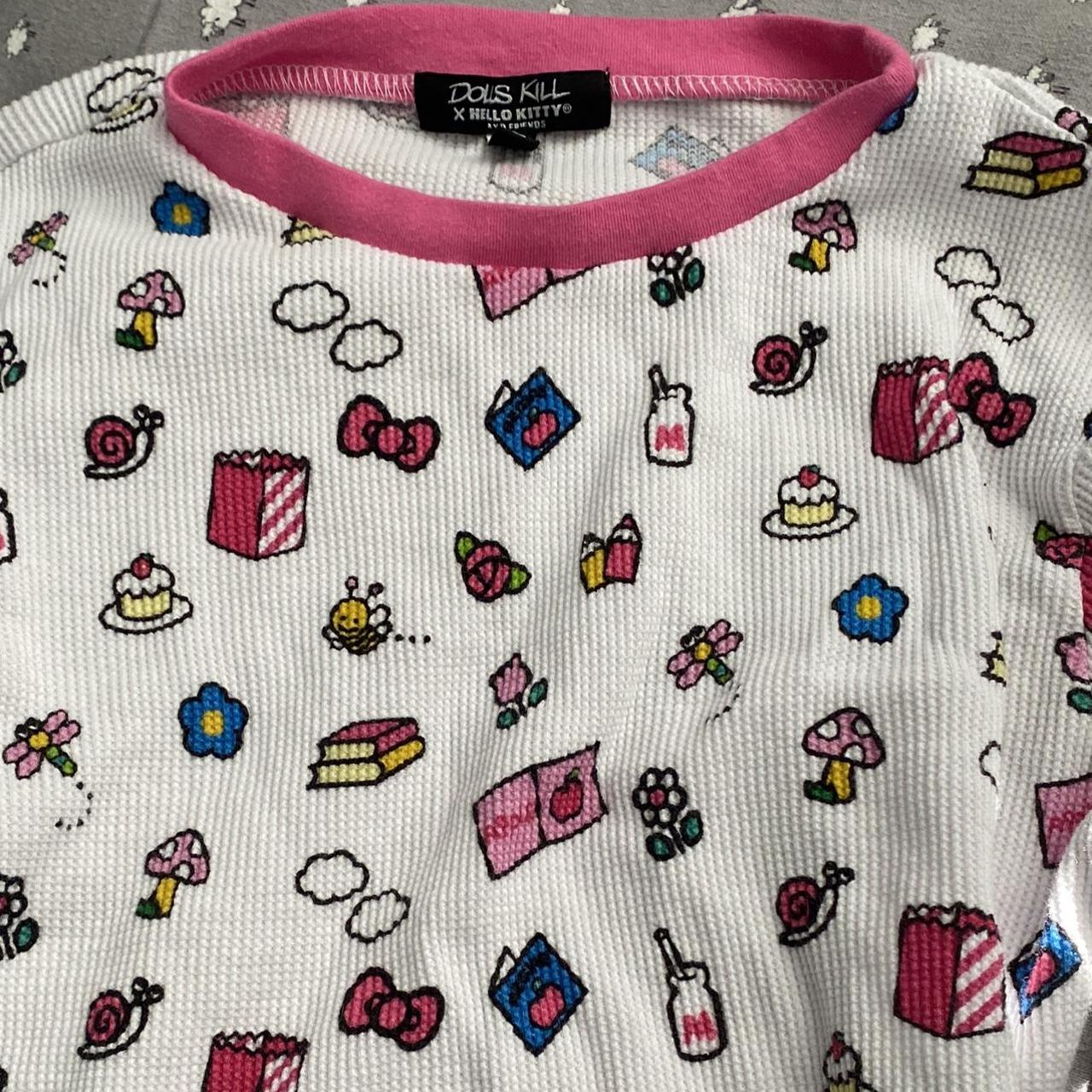 Dollskill x Sanrio Hello Kitty Cropped... - Depop