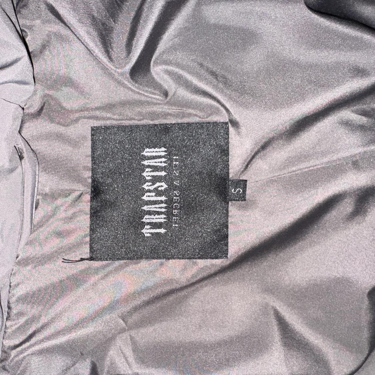 Trapstar Grey and Black Jacket Very warm and only... - Depop