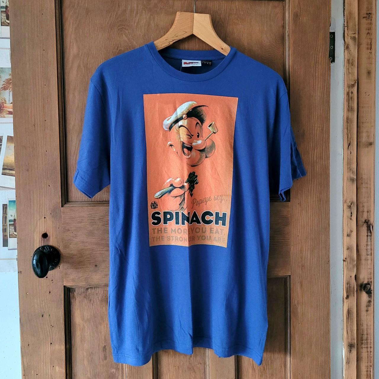 Springfield Men's Orange and Blue T-shirt | Depop