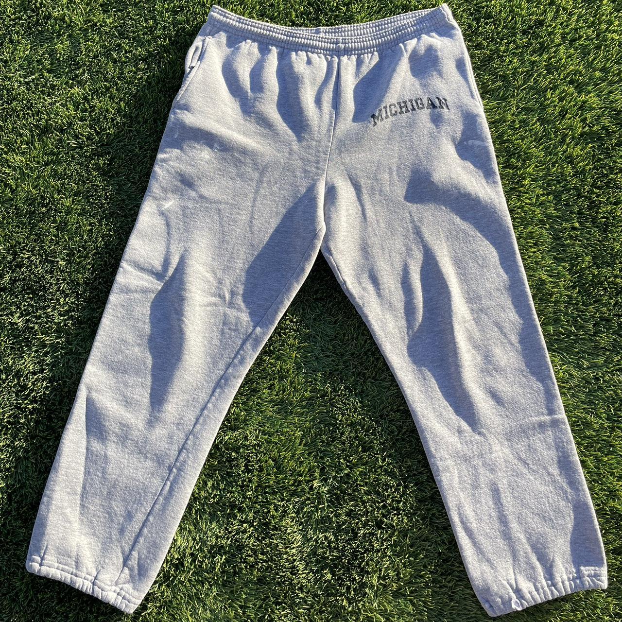 Michigan Russel Sweats (Size M) Some Slight Paint... - Depop