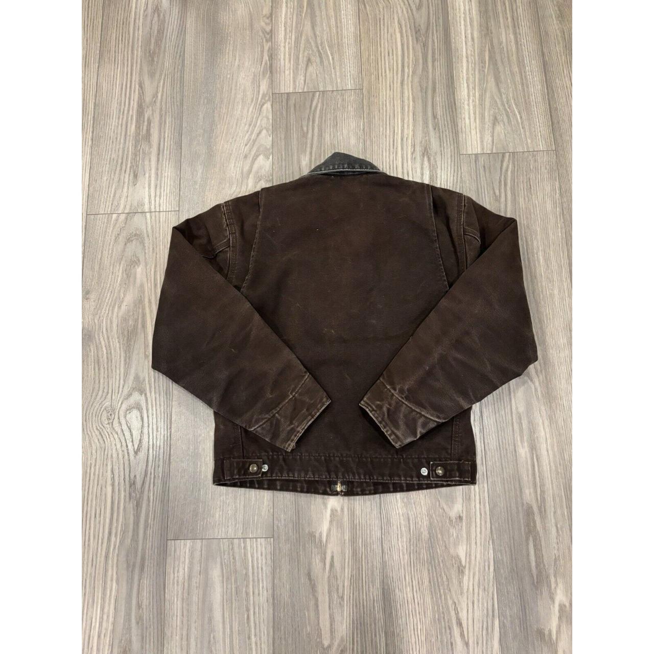 VTG Carhartt Detroit Jacket J97 DKB Brown Blanket... - Depop