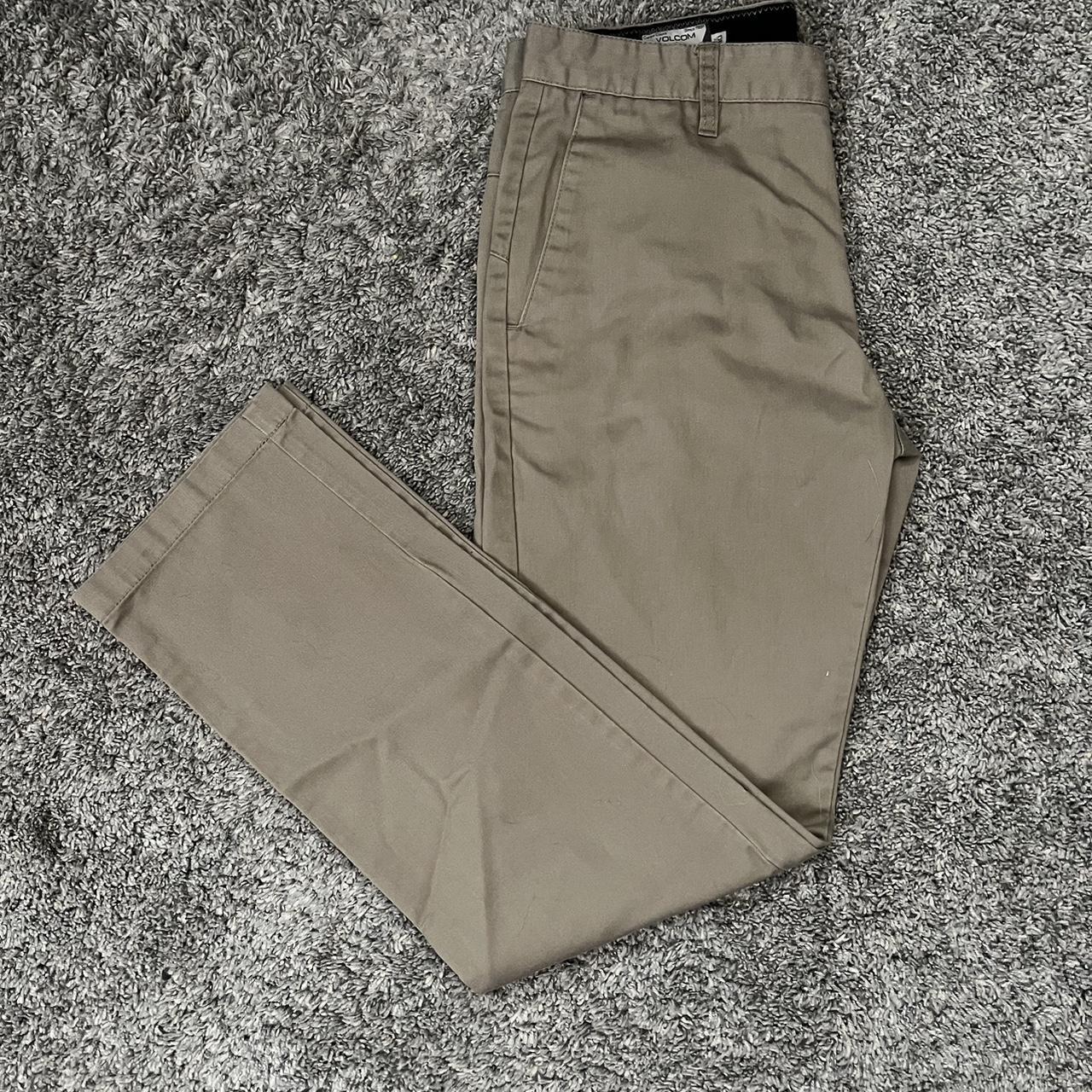 Volcom Tan Pants | Size: 32 waist | Great Condition - Depop