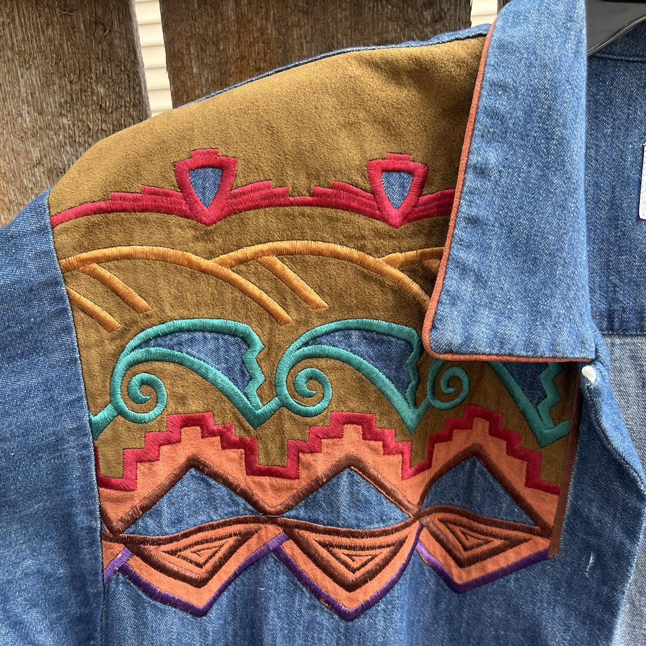 Vintage Women’s Hairston Roberson Camisa 1993 Denim... - Depop