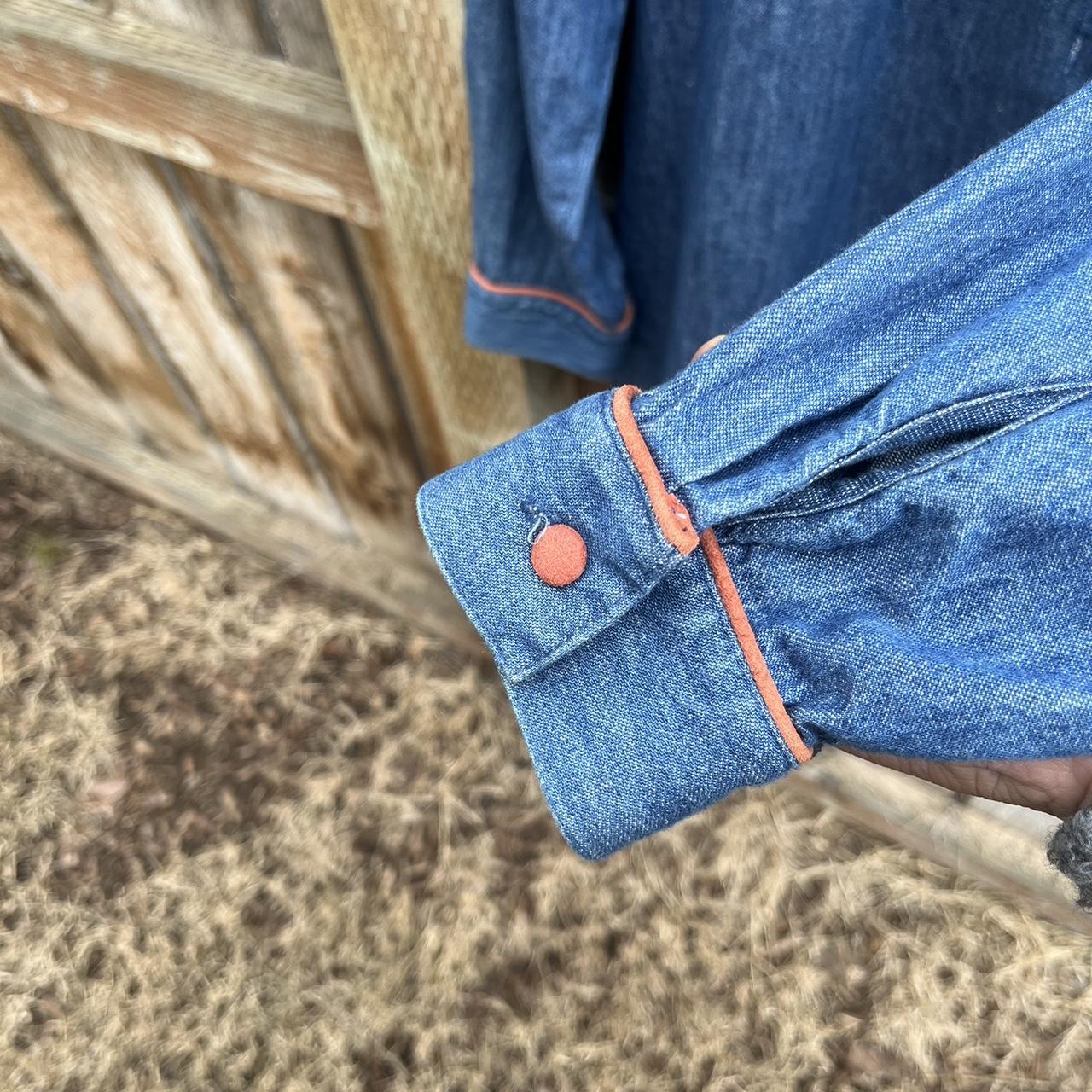 Vintage Women’s Hairston Roberson Camisa 1993 Denim... - Depop