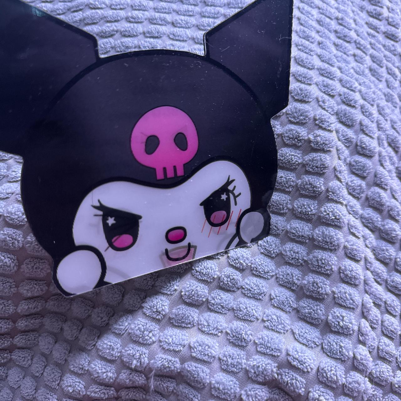 3D sanrio kuromi car sticker decal with three... - Depop