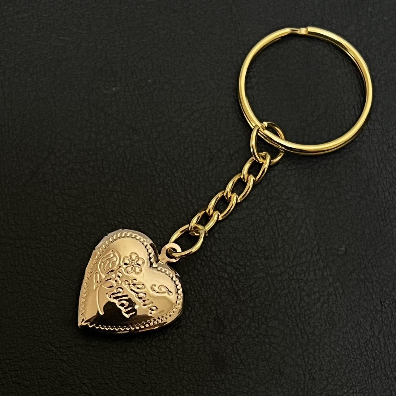 Heart locket keychain In Stock! Ships 1-2... - Depop