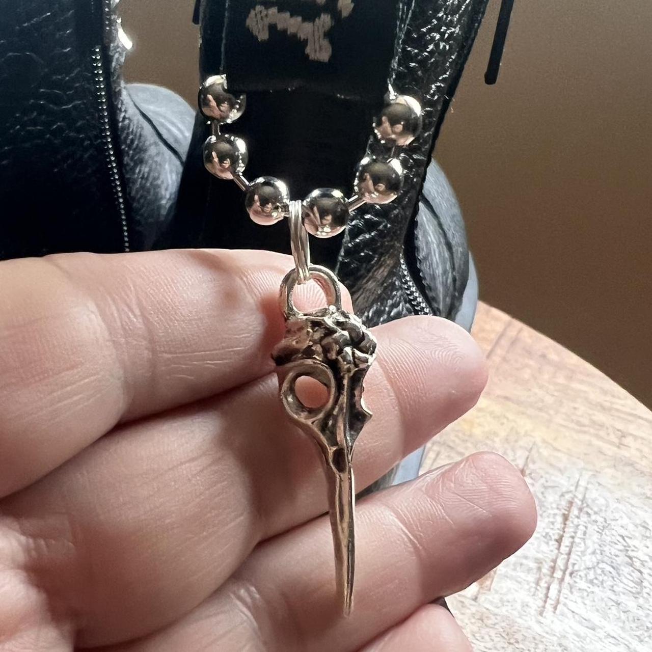 Raven skull Boot charms. These bird skull boot... - Depop