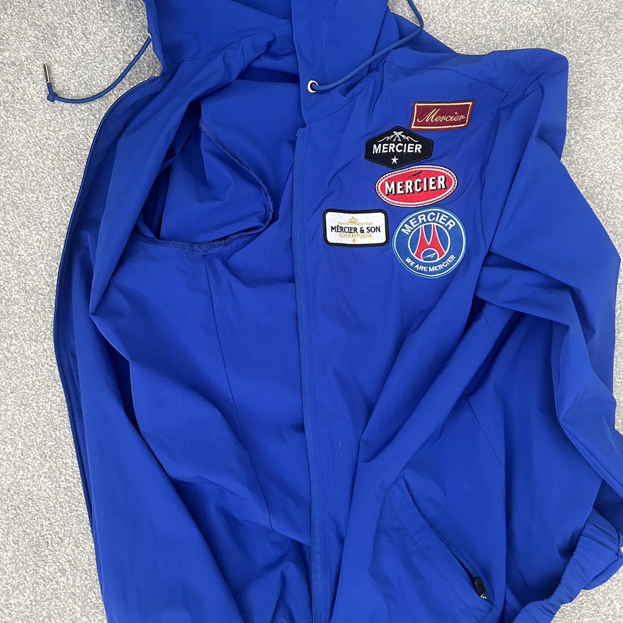 Blue Mercier windbreaker Jacket large.Welcome To... - Depop