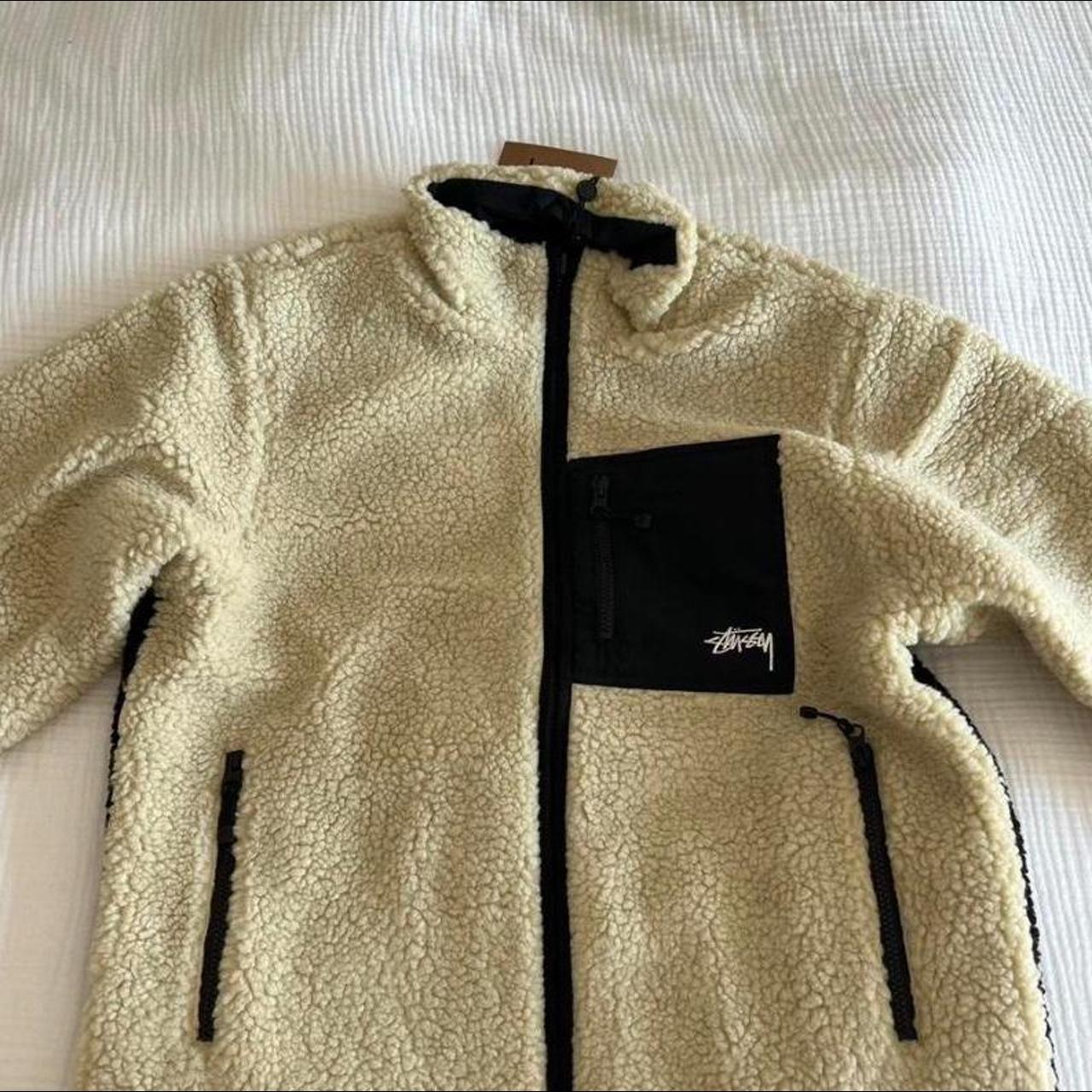 Stussy 8 Ball Reversible Sherpa Size M Brand New... - Depop