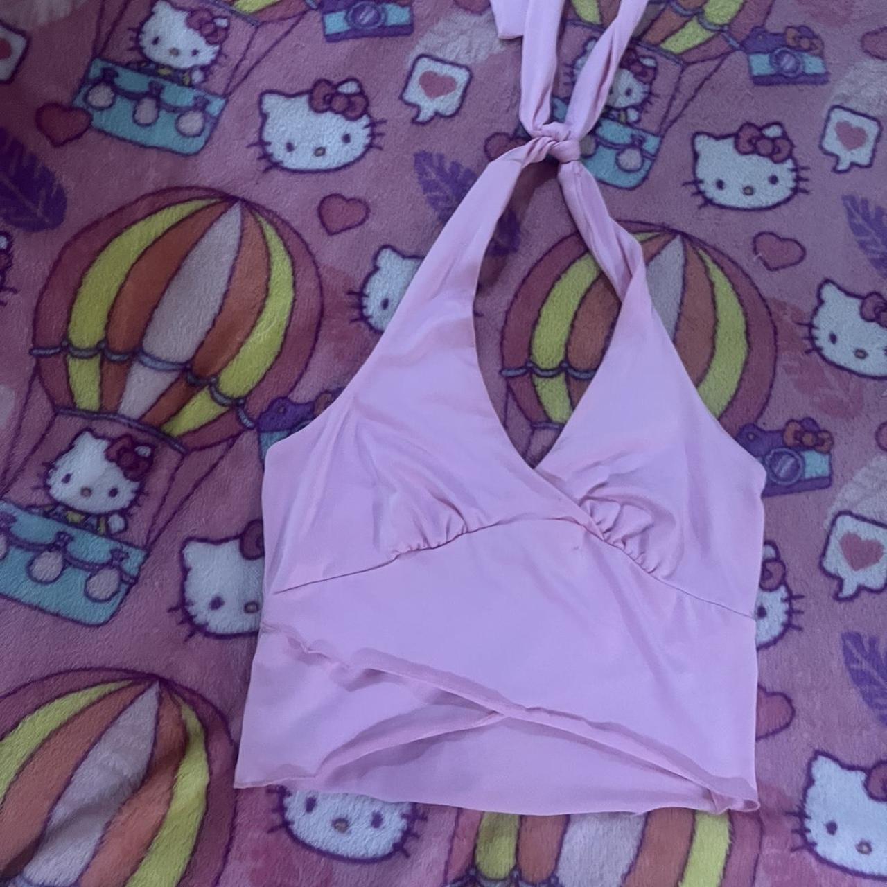 Adorable pink halter top size xs! *NO... - Depop