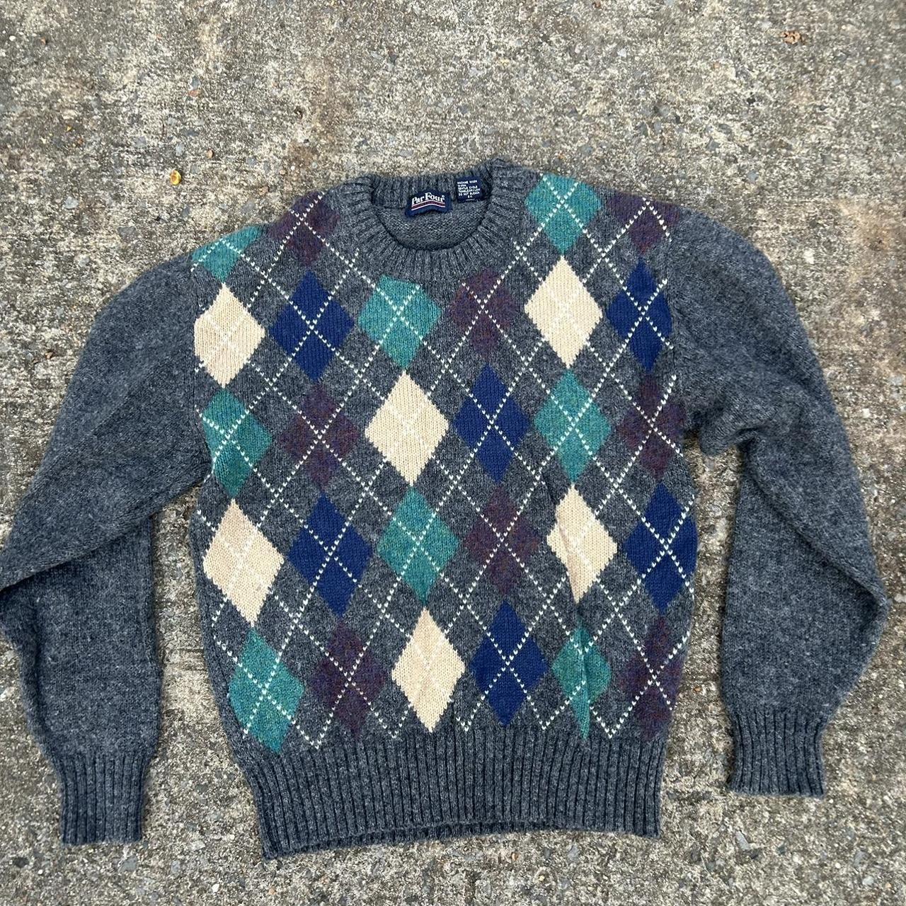 Vintage wool sweater size L #vintage #soft #thrift... - Depop