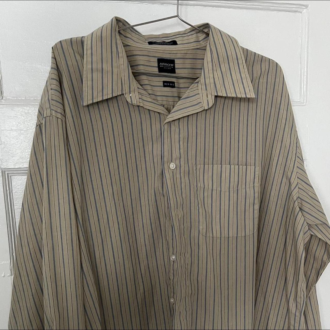 Striped Button up Shirt - Mens XXL but fits a... - Depop