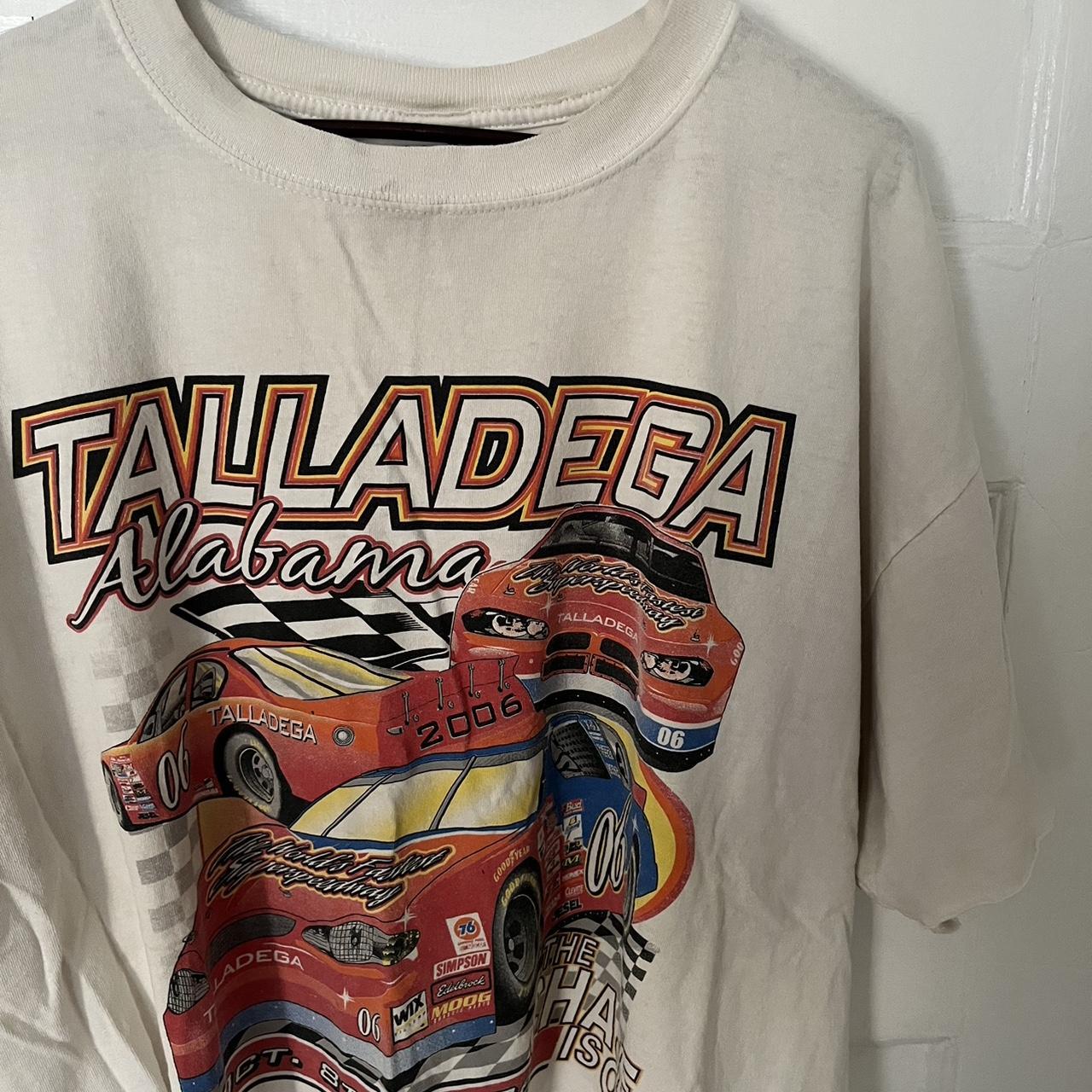 Vintage Nascar Racing Tee - Mens M-L cropped... - Depop