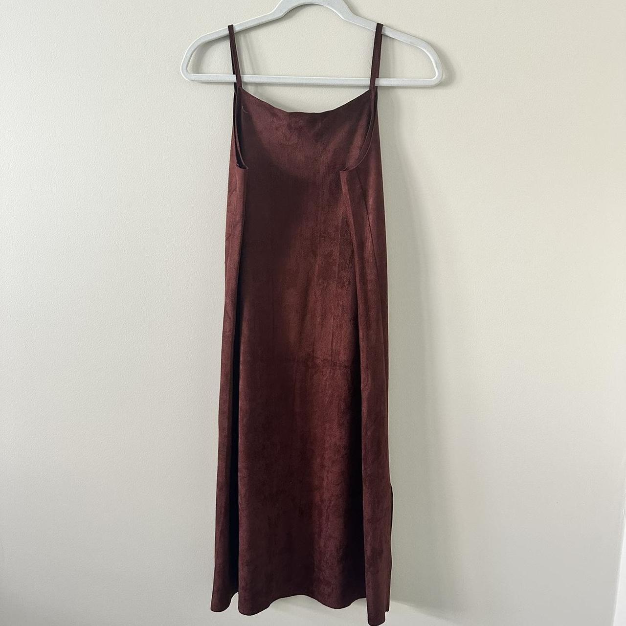 Mod Ref Suede Burgundy Midi Dress #ModRef... - Depop