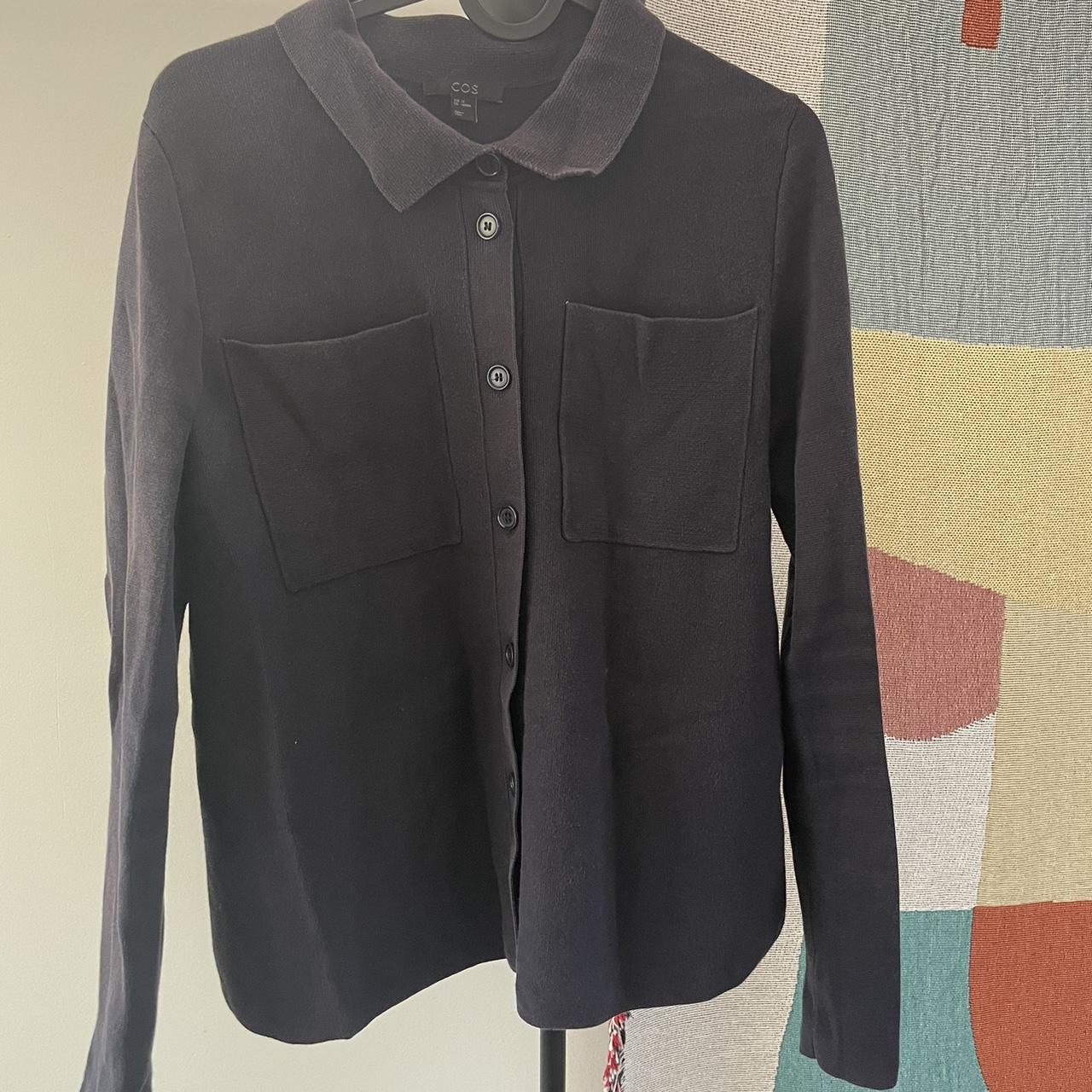 COS Women's Blue Cardigan | Depop